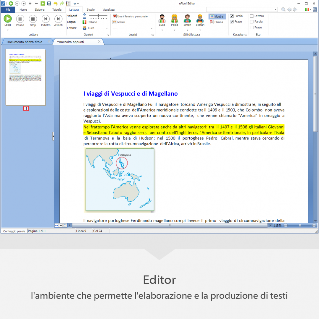 ePico! - software per l'apprendimento di DSA - Anastasis